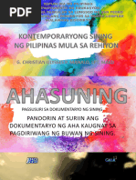 Sining Reading Visual Arts | PDF