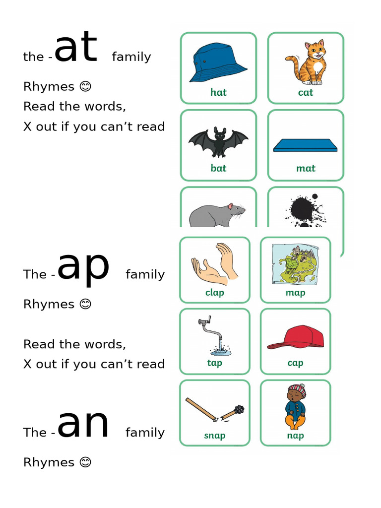Rhyming Riddles for Word Families | PDF