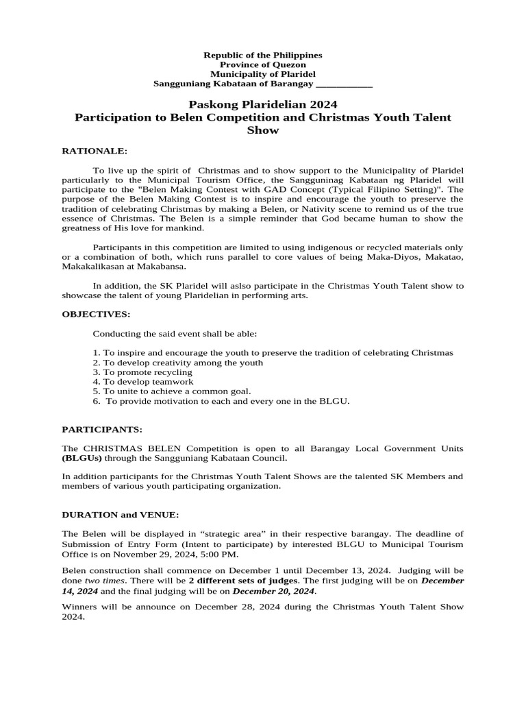 activity-design-year-Paskong-Plaridelian-2024.doc-SK | PDF