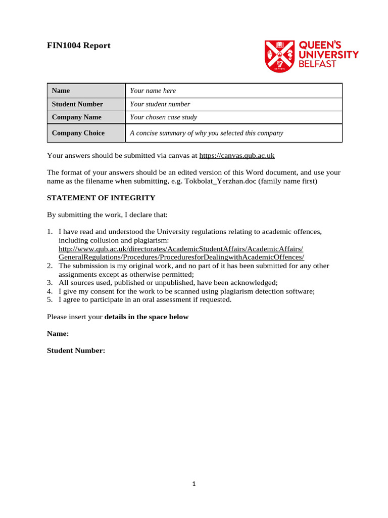 2 Assingment Template | PDF