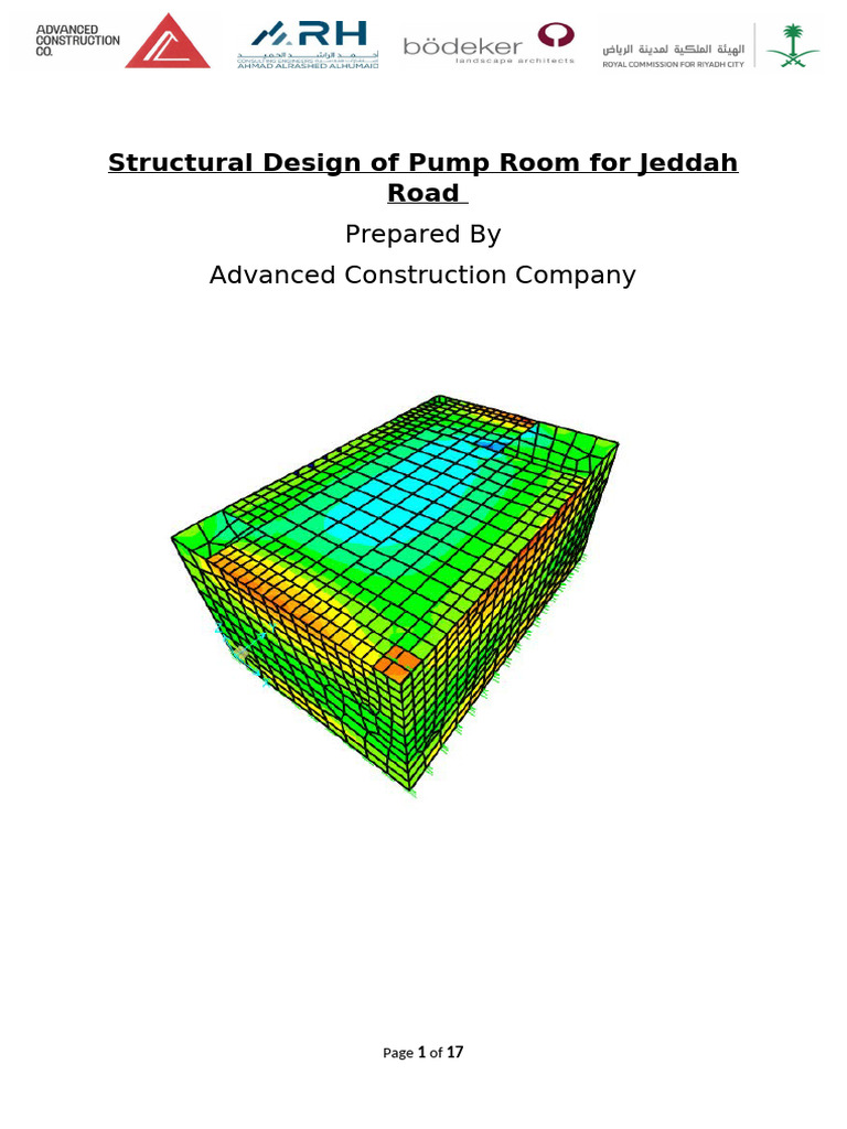 Jeddah Road Pump Room Design | PDF | Concrete | Building Technology