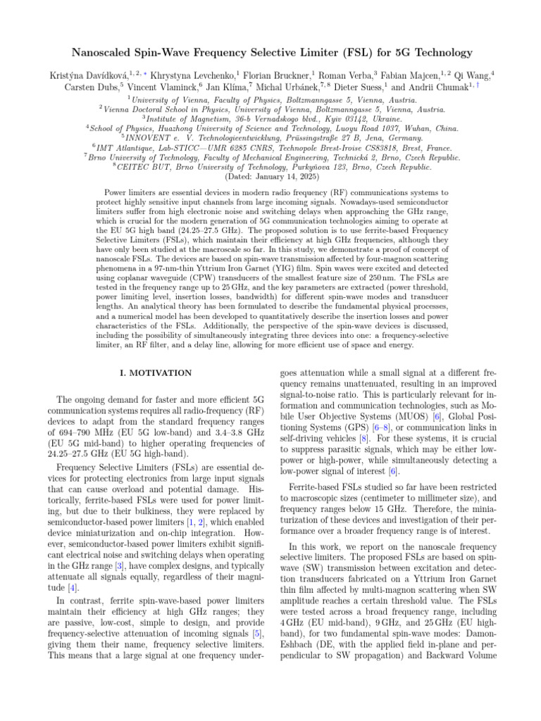 Frequency Selective Limiter Zenodo | PDF | Waves | Electronics