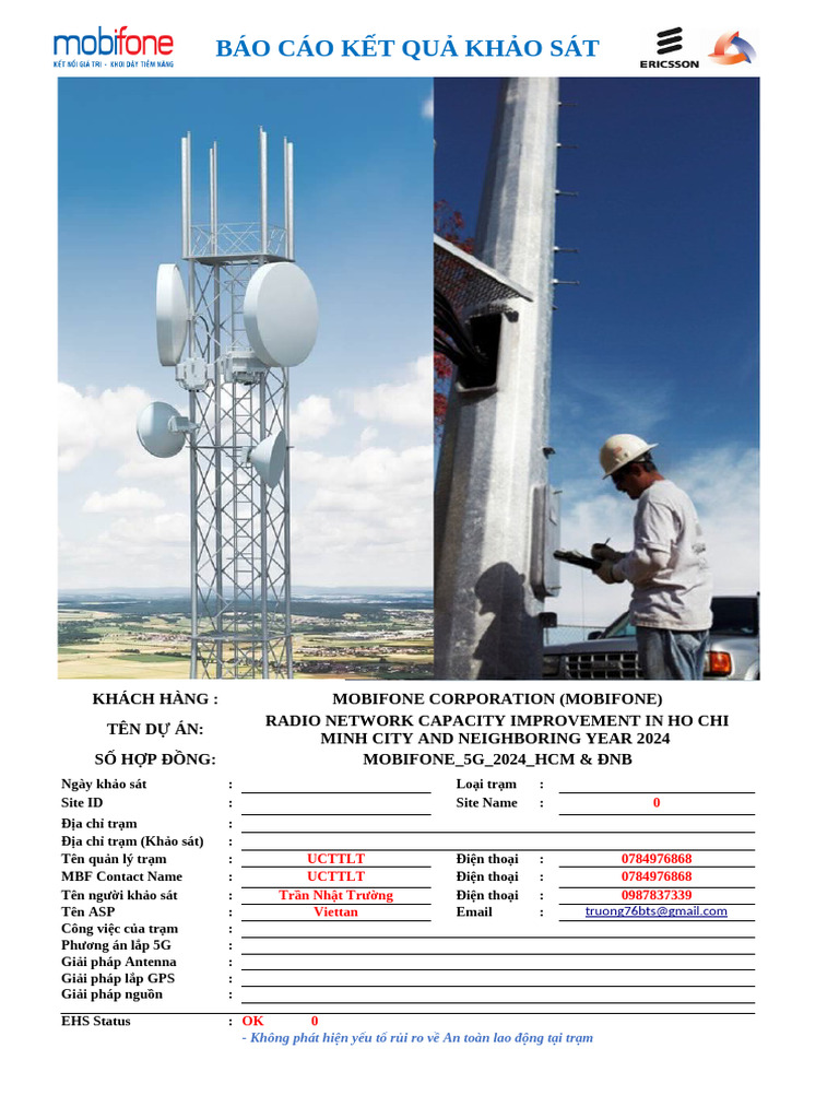 Mobifone 5G - 2024 - SE - SSR - V1 | PDF