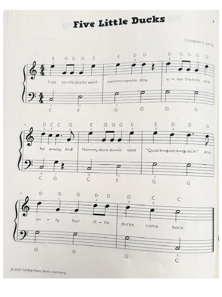 Five Little Duck | PDF