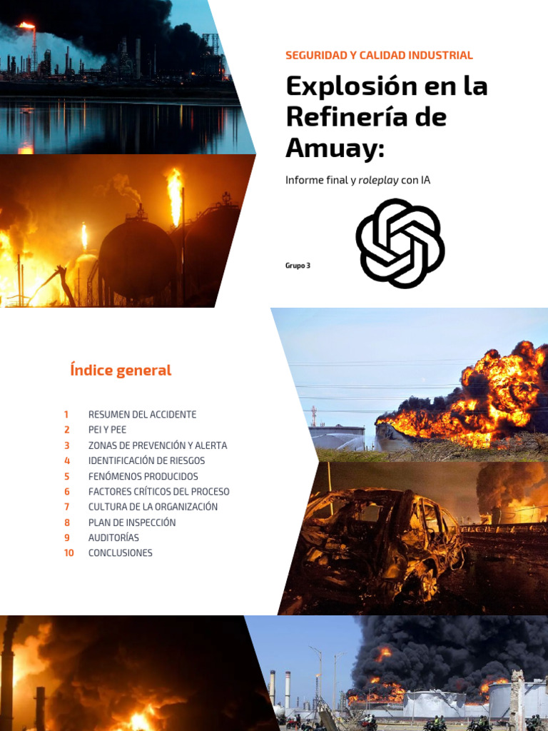 Informe sobre la Explosión en Amuay | PDF | Refinería de petróleo ...
