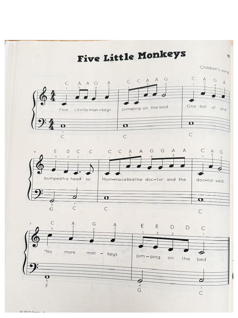 five little monkey | PDF