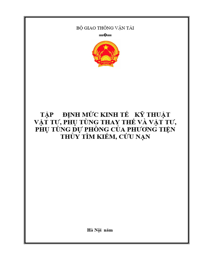 2.3. Tập 3 Định mức KTKT vật tư phụ tùng 13.01.25 | PDF