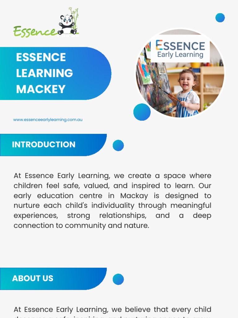 Essence Early Learning Mackay Slide | PDF