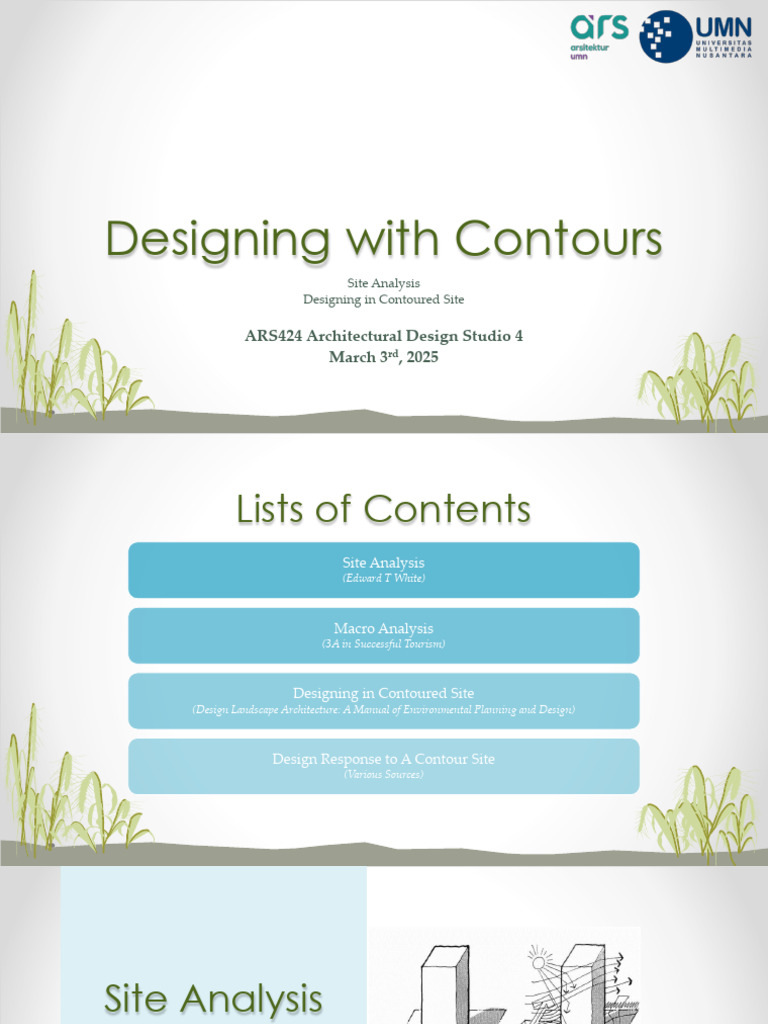 Designing for Contoured Landscapes | PDF | Earth Sciences | Physical ...