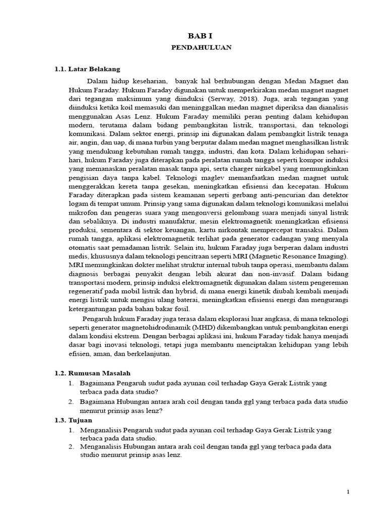 Pralab LM 1 Induksi GGL Revisi | PDF
