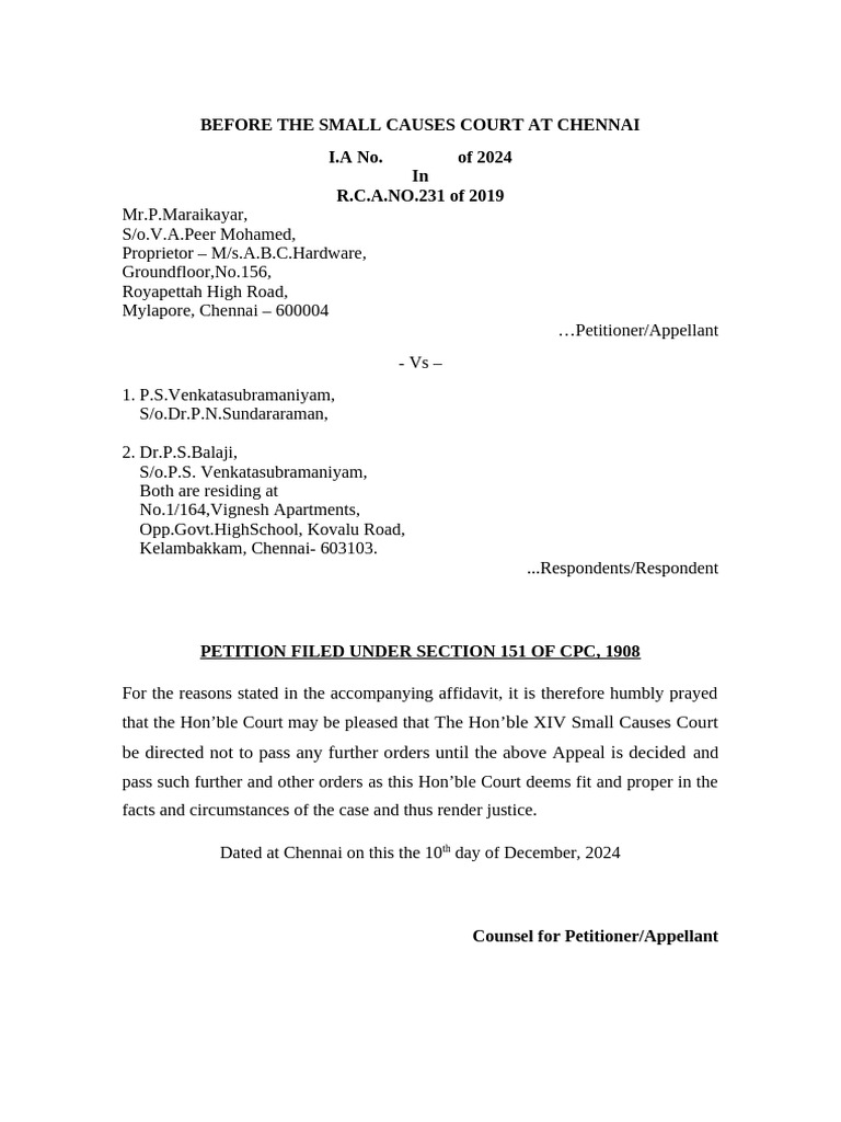 PRAYER 5 PETITION-M | PDF