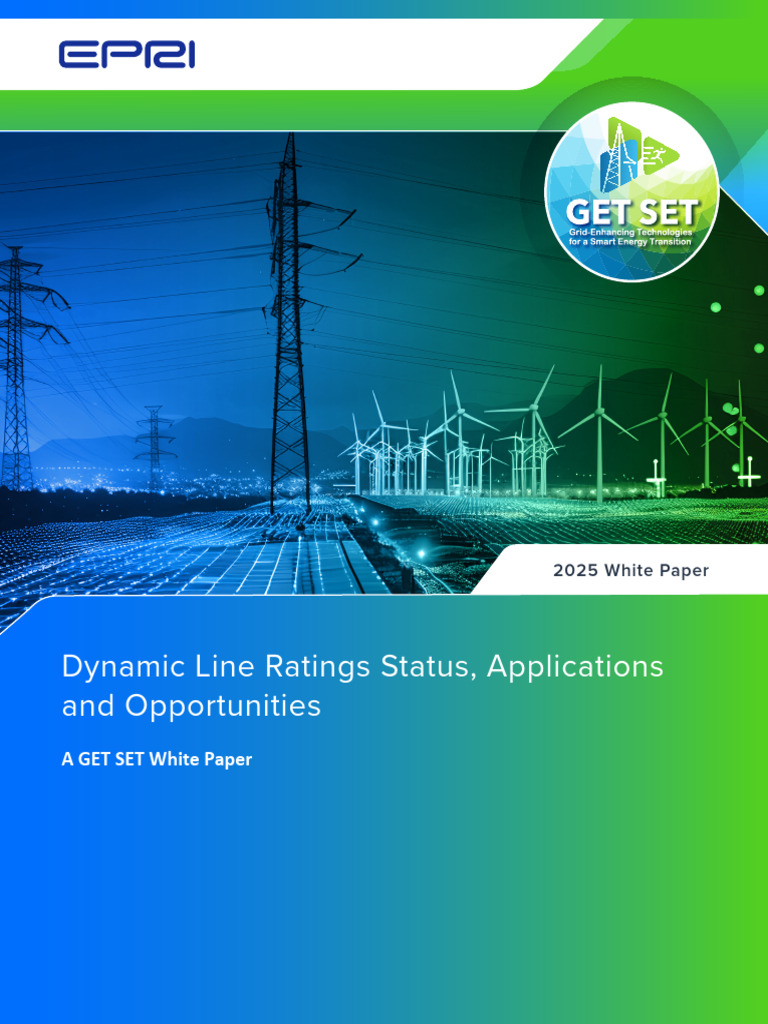 Dynamic Line Ratings Status - Applications and Opportunities - A GET SET White Paper | PDF ...