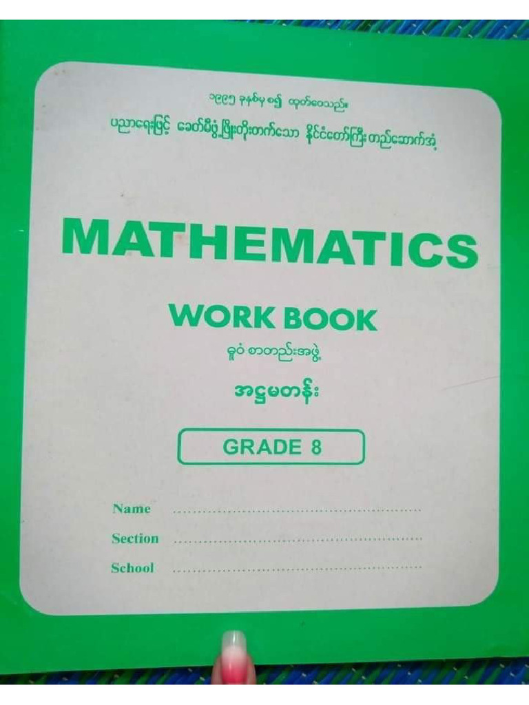 Grade-8 Work Book Mathematics | PDF