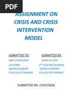 Crisis Intervention Models in Social Work | PDF | Cognitive Behavioral ...