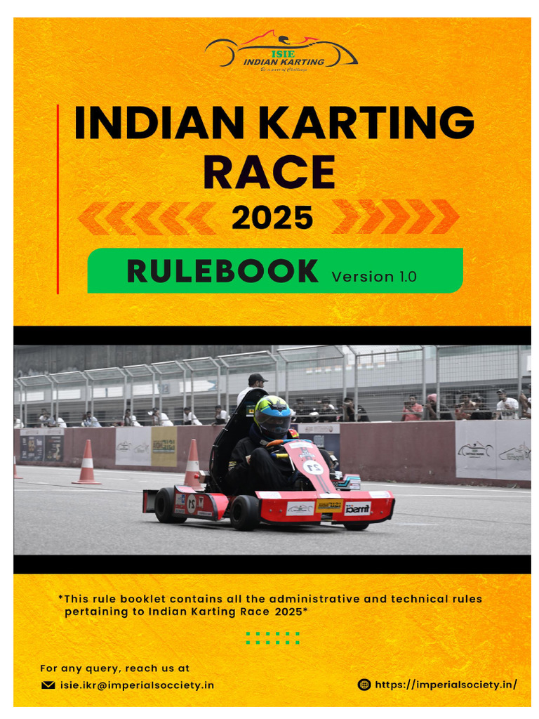 IKR 2025 Rulebook - V 1.00 | PDF | Motorsport | Vehicles