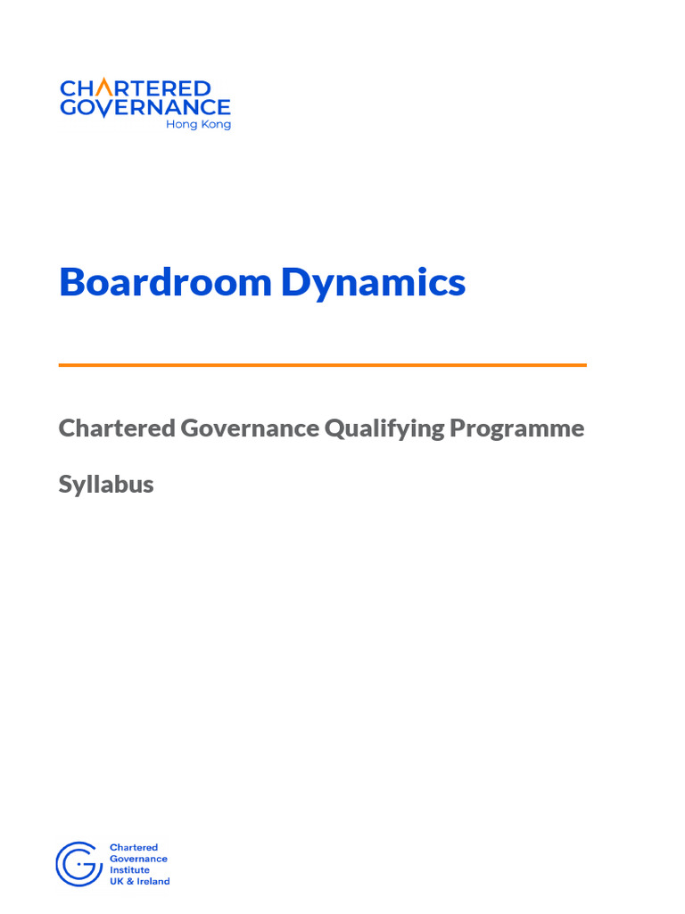 Boardroom Dynamics in Governance Training | PDF | Governance | Evaluation