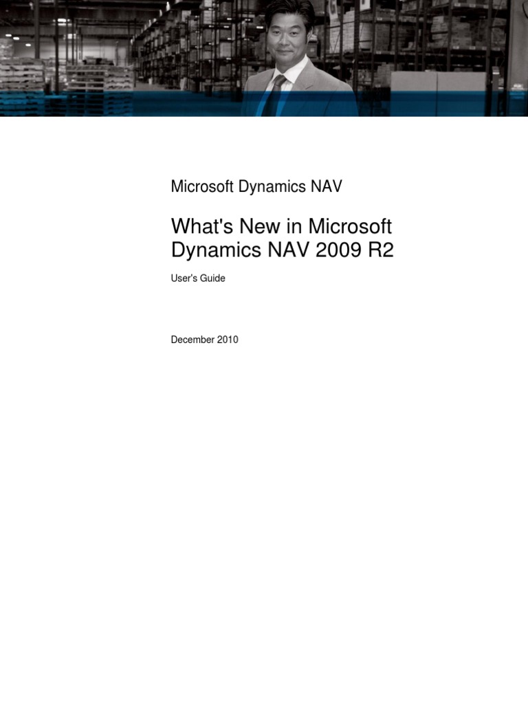 What's New in Microsoft Dynamics NAV 2009 R2 | PDF | Microsoft Dynamics Nav | Microsoft Visual ...