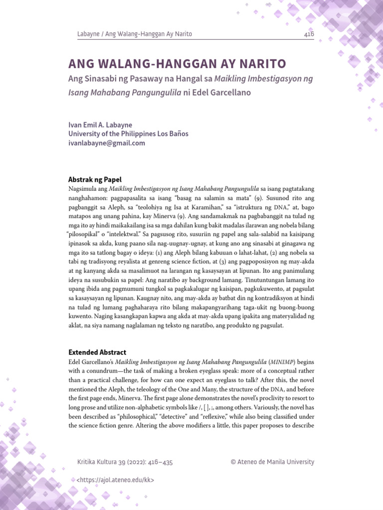 Ang Walang-Hanggan Ay Narito - Ang Sinasabi NG Pasaway Na Hangal S | PDF | Novels