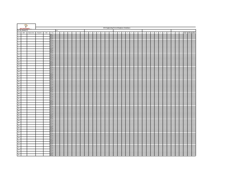 Attendance Format Booklet For Sir Imran | PDF