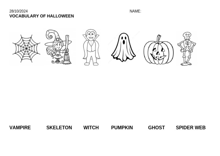 Vocabulario HALLOWEEN | PDF