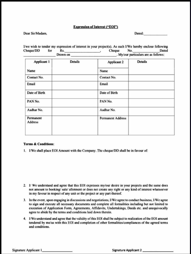 Expression of Interest-Greater Noida West | PDF | Private Law | Common Law
