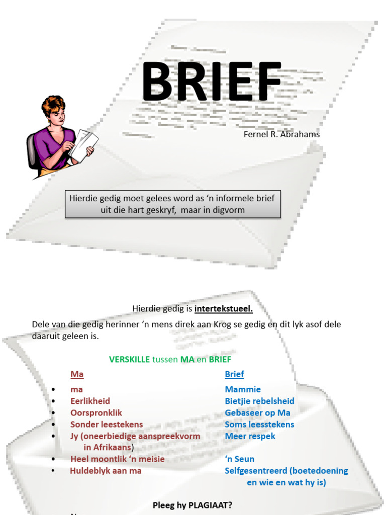 Brief Graad 11 | PDF