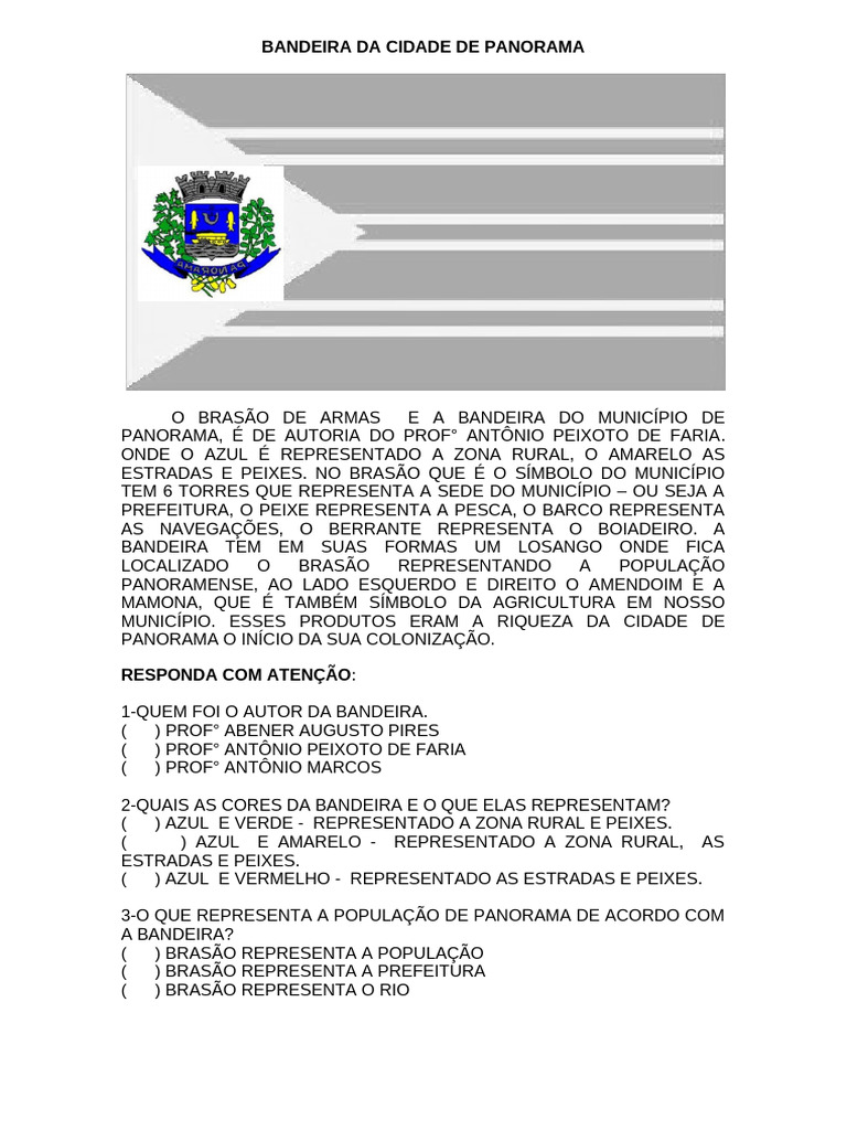 Bandeira de Panorama | PDF