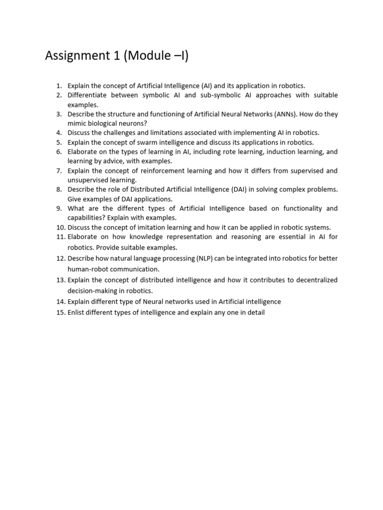 Assignment 1 and 2 | PDF | Artificial Intelligence | Intelligence (AI) & Semantics