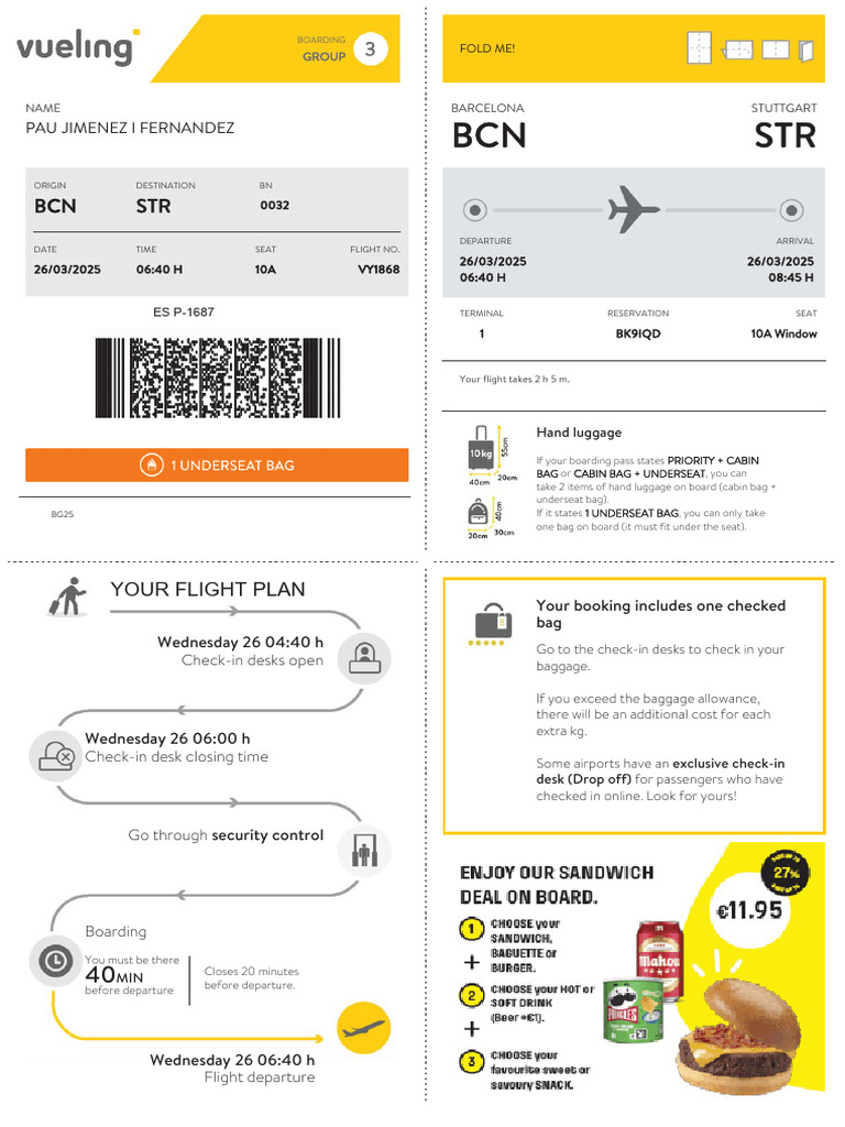 Tarjetas Embarque 12 Pax | PDF