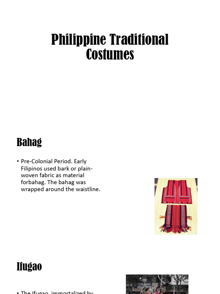 Philippine Indigenous Costumes Overview | PDF | Clothing | Philippines