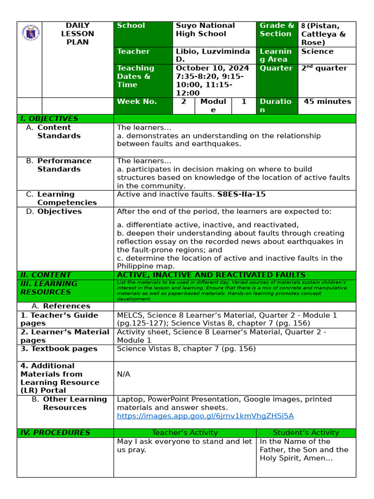 Active, Inactive, and Reactivated Faults | PDF | Earthquakes | Fault ...