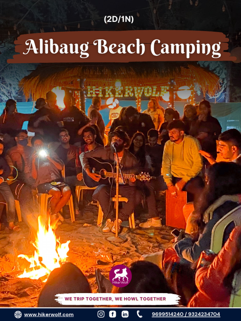 Alibaug Beach Camping Hikerwolf 1 | PDF