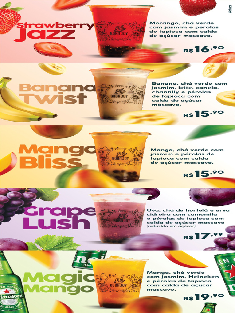 Boba Joy Cardápio Digital | PDF