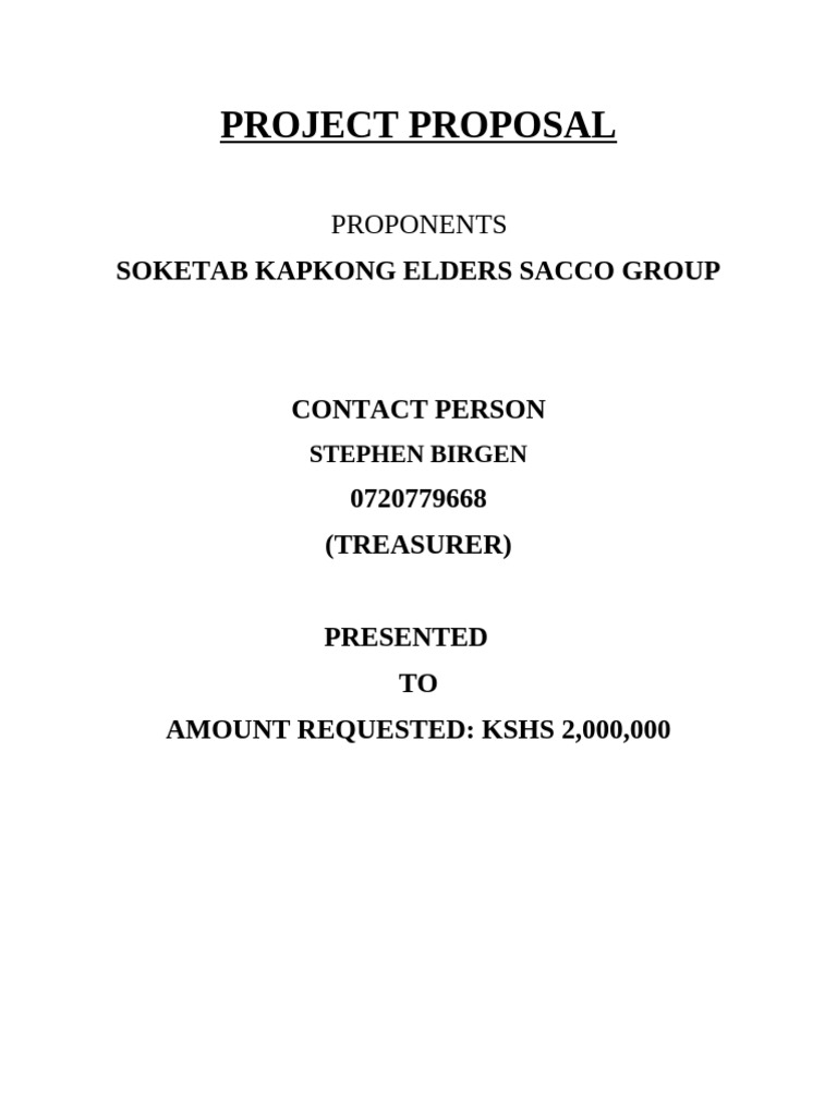 PROJECT PROPOSAL PLOT FUNDING | PDF | Sustainability | Economies