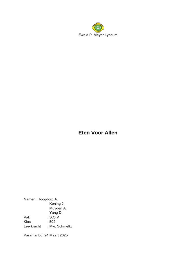 Titelblad Template | PDF