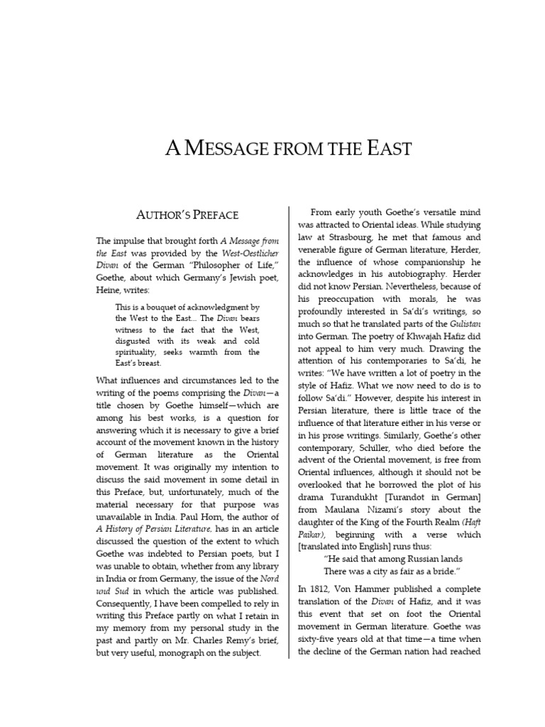 Payam-E-Mashriq. | PDF | Hafez | Poetry