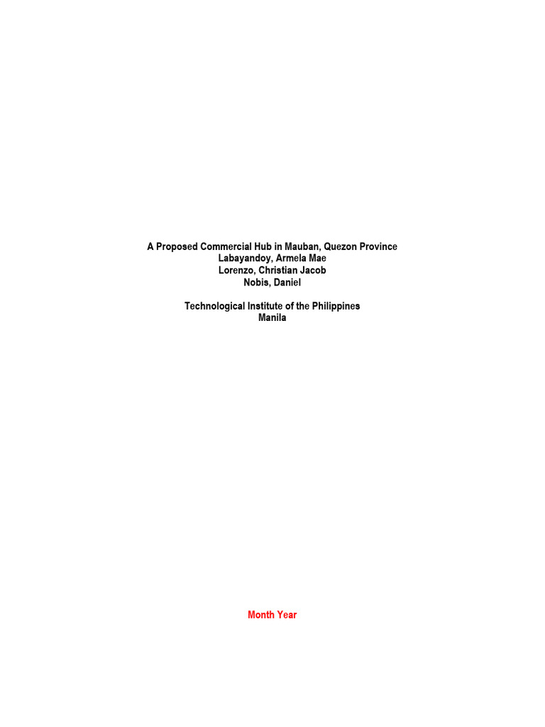 03 Project Study Template - Ver3.0 | PDF | Metro Manila | Tourism