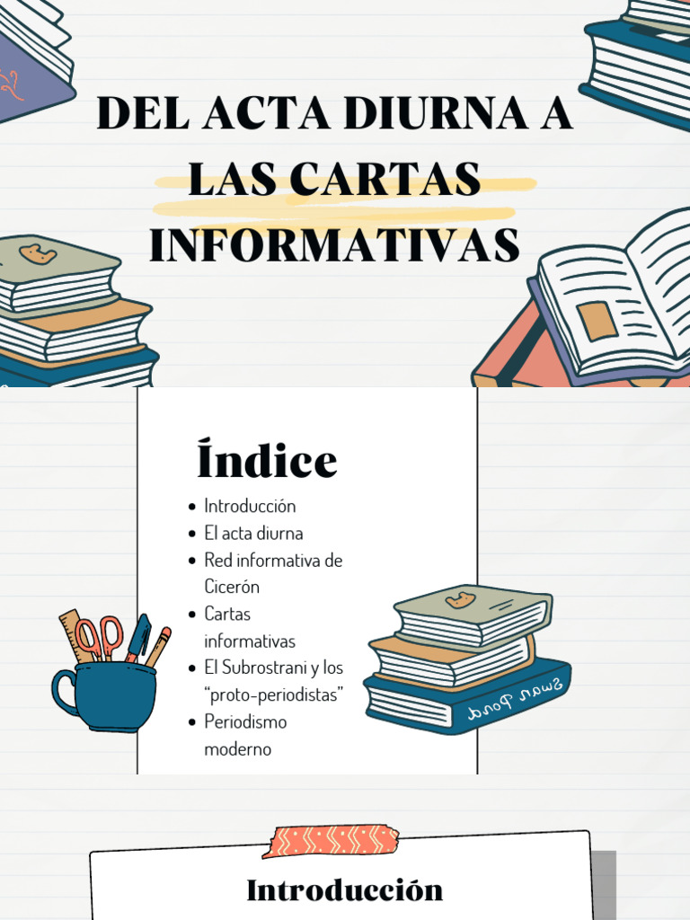 Del Acta Diurna A Las Cartas Informativas | PDF