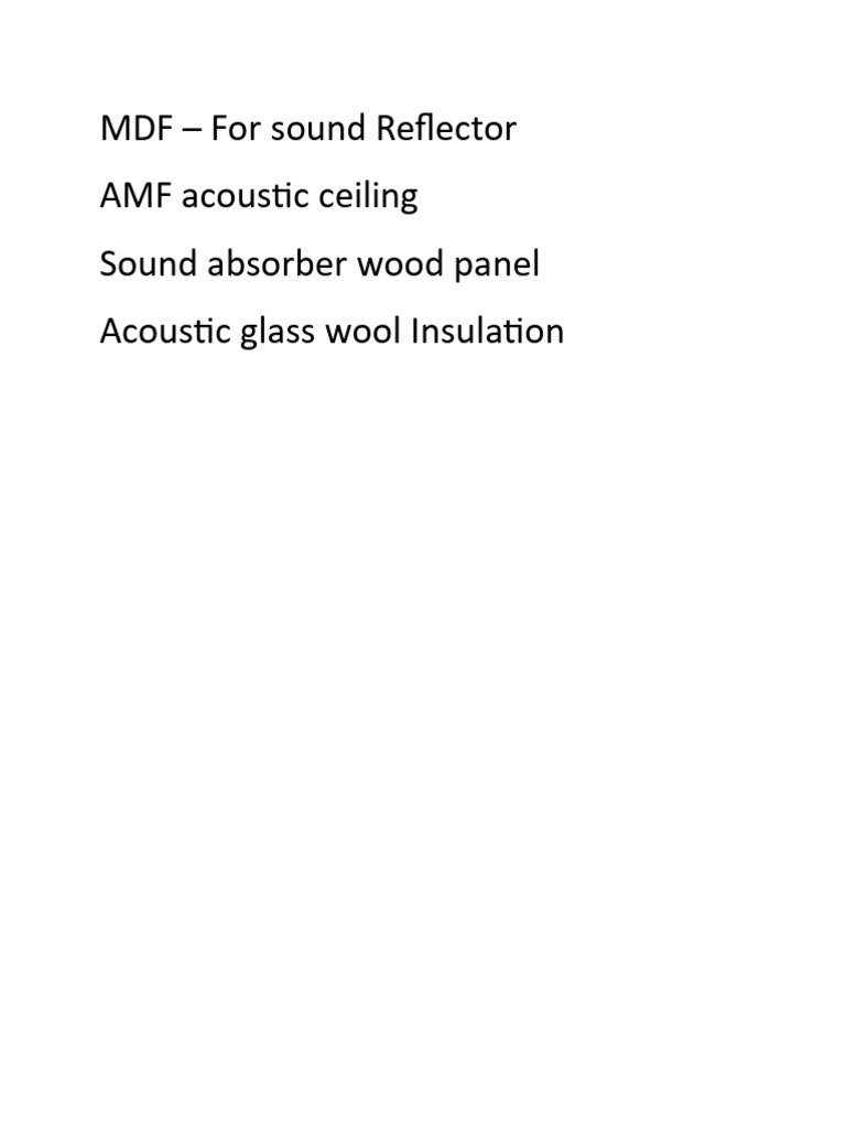 MDF - For Sound Re Ector AMF Acous C Ceiling Sound Absorber Wood Panel ...