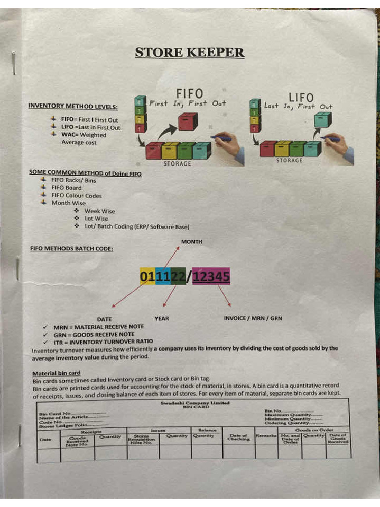 Store Meterial | PDF