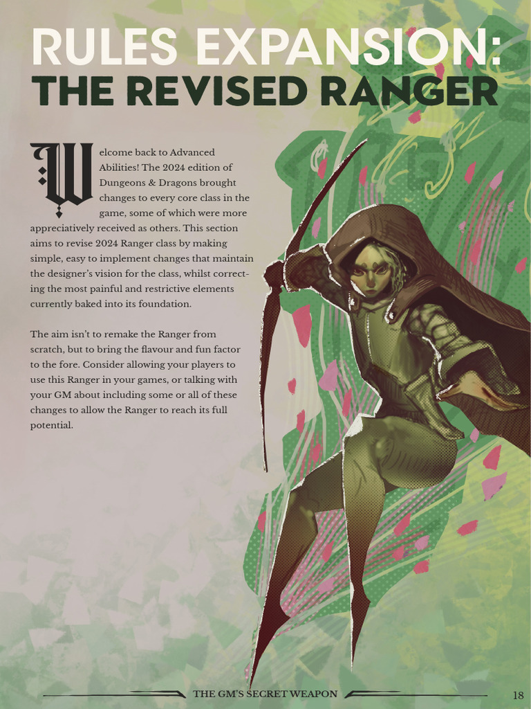 Revised Ranger DND Shorts | PDF | Fantasy Role Playing Games | Role Playing Games