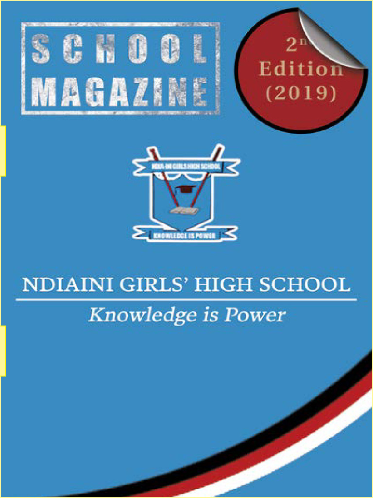 Ndiaini Girls School Magazine 2019 | PDF | Knowledge | Teachers