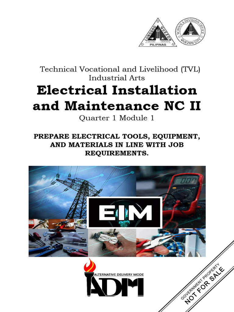 EIM Prepare a List of Electrical Tools Equipment and Materials for a Specific Job. | PDF | Drill ...