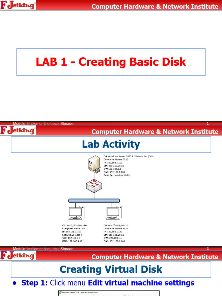 LAB 1 - Creating Basic Disk | PDF | Utility Software | Computer Engineering