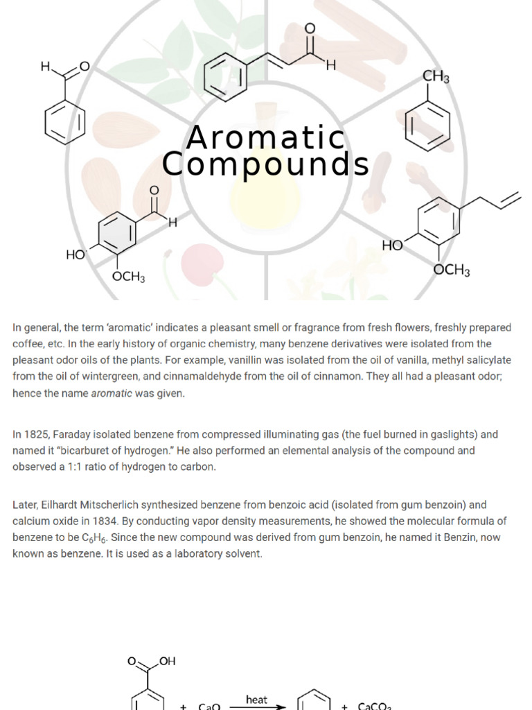 Aromatic Compounds Powerpoint | PDF