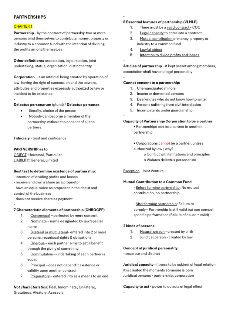 Partnerships 1767 - 1867 (Reviewer) | PDF | Partnership | Liquidation