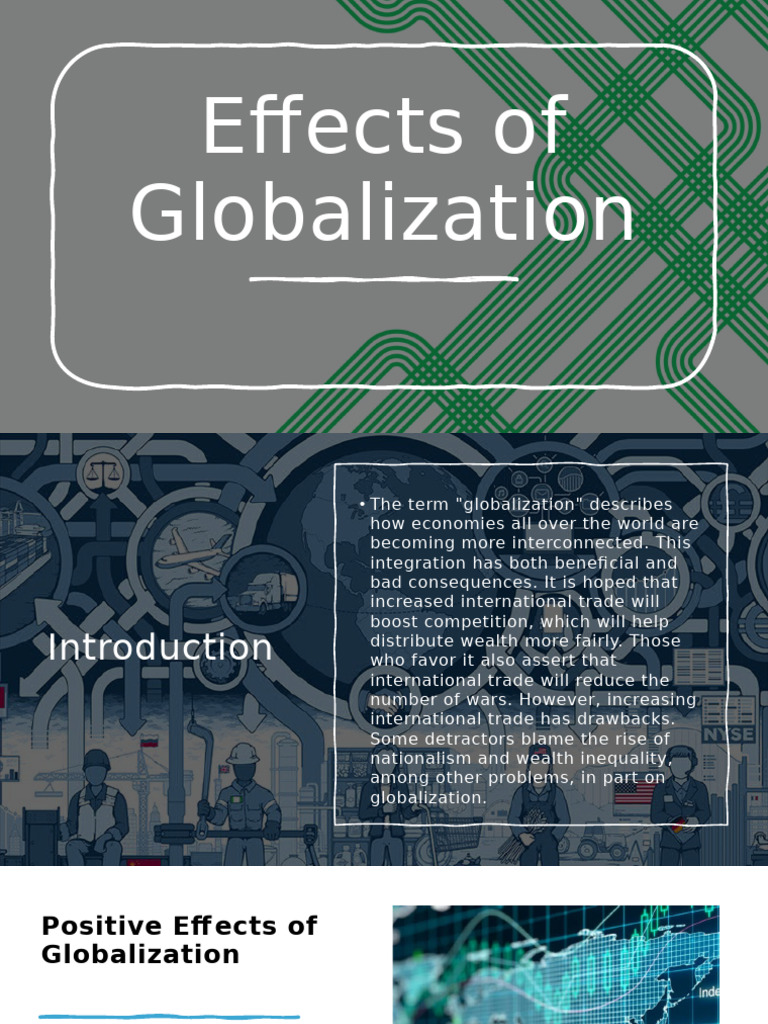 Effects of Globalization | PDF | Globalization | Labour Economics