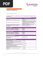 Sukoon Insurance Table of Benefits | PDF | United Arab Emirates | Patient