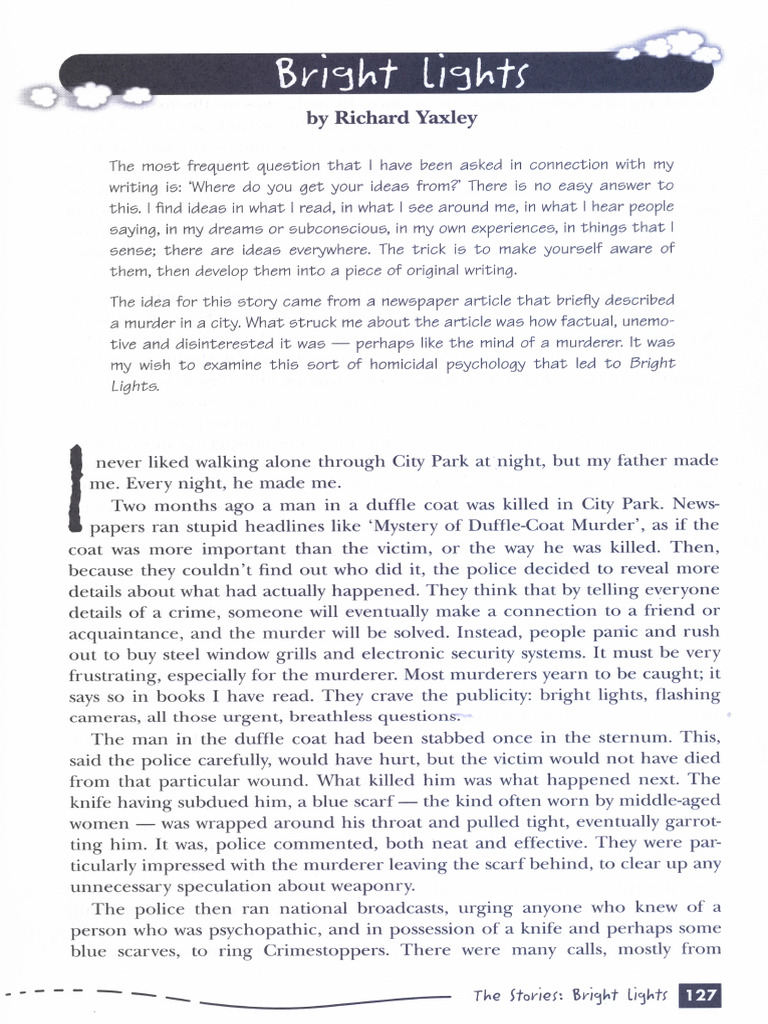 Bright Lights - Richard Yaxley | PDF