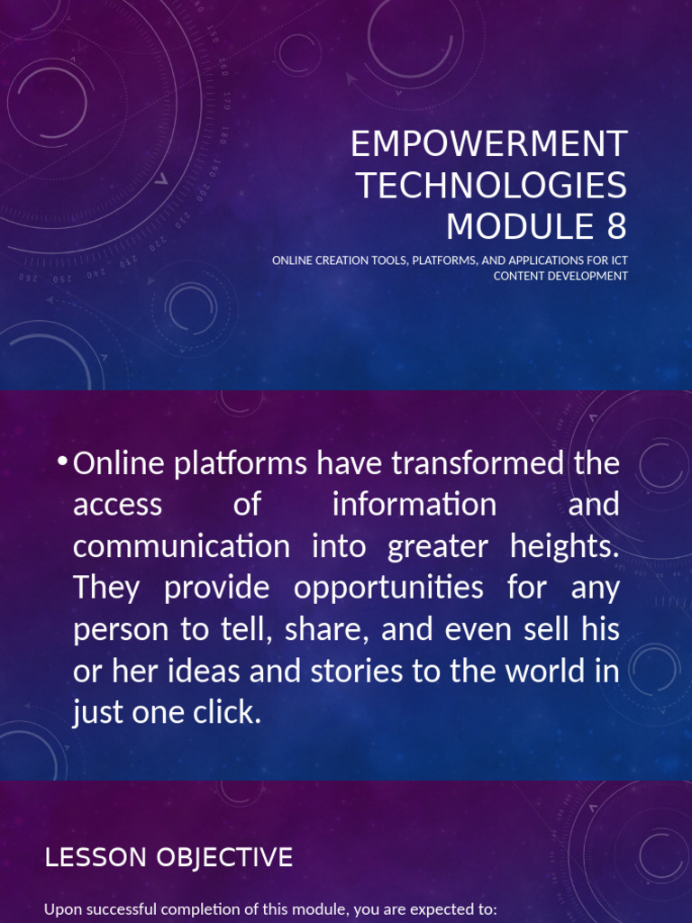 08 Online Creation Tools | PDF | Computer File | Online And Offline